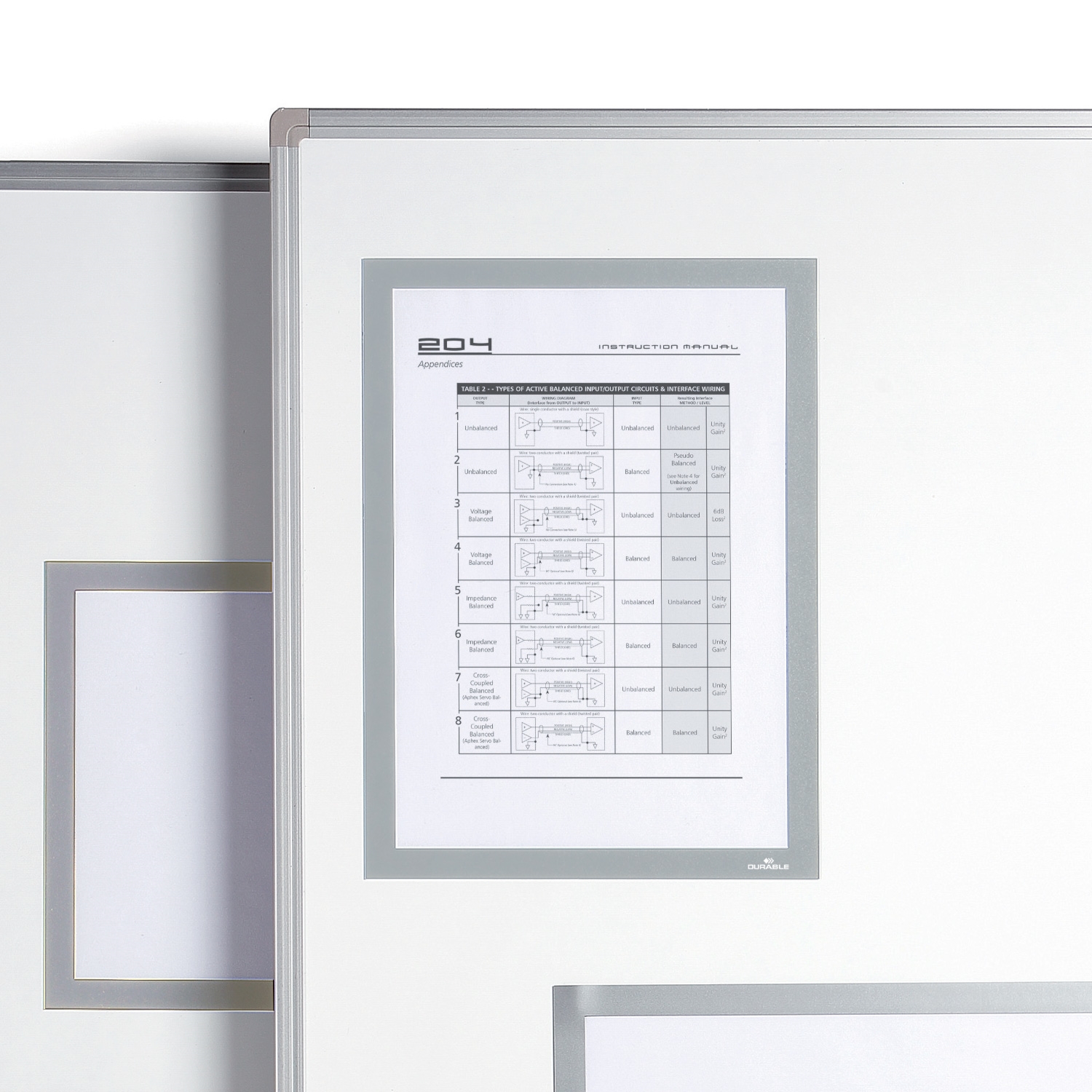 Duraframe® Silber Magnetrahmen - A4 | Skiltex.de